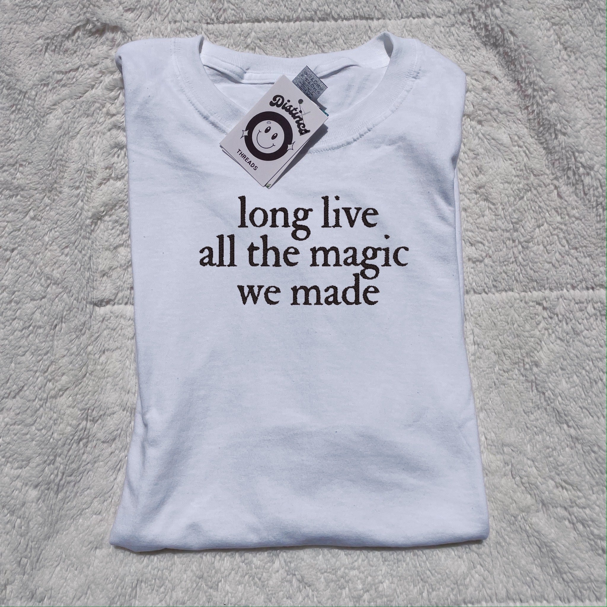 Long Live Taylor Inspired Embroidered T-Shirt – Distinct Threads